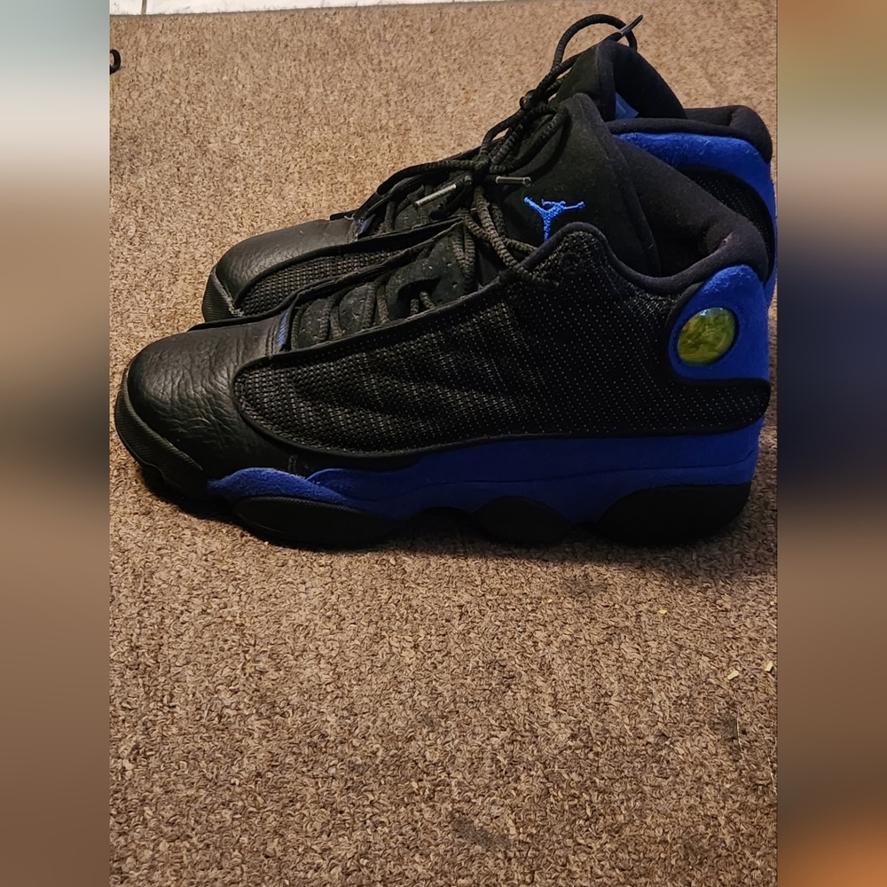 Jordan 13 Retroblack Hyper Royal - Gem